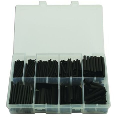 Connect Assorted Black Heat Shrink, 50mm Lengths 350pc 31893