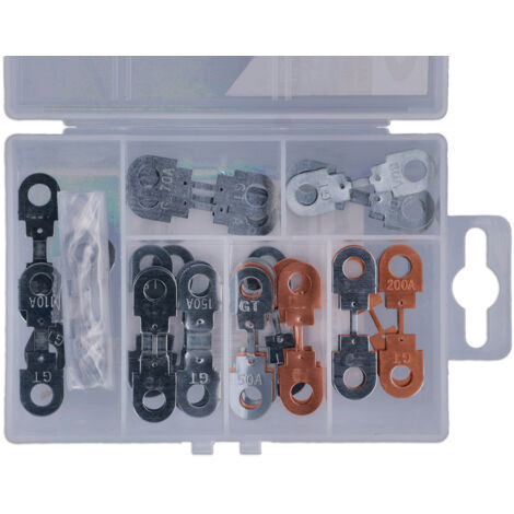 Connect Assorted Strip Fuses 30-200A Box 30pc 37644
