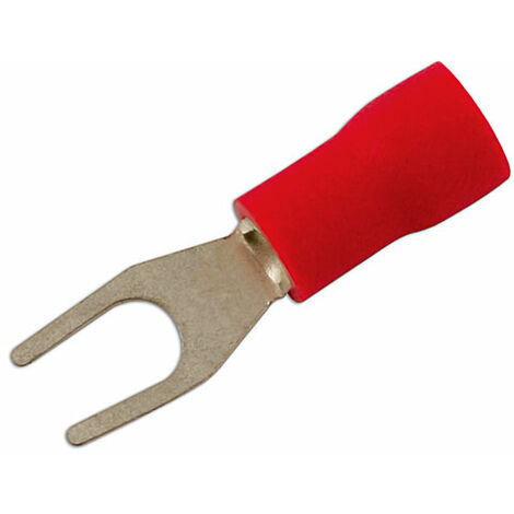 Connect Red Fork Terminal 5.3mm 100pc 30152