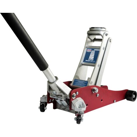 Sealey Trolley Jack 1.8 Tonne Low Profile Aluminium Rocket Lift RJA1800