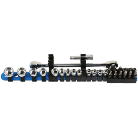 Laser Tools Low Profile Alldrive Socket & Bit Set 1/4""D 27pc 6887