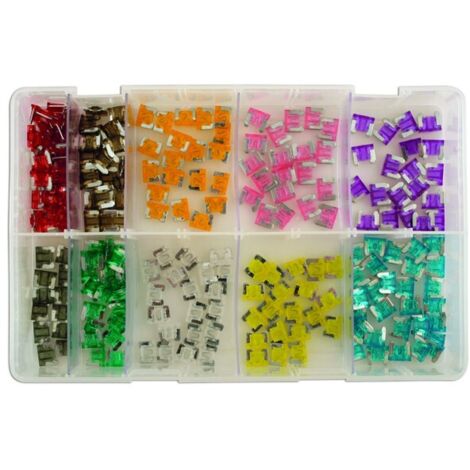 Connect Assorted Low Profile Mini Blade Fuses 100pc 31858
