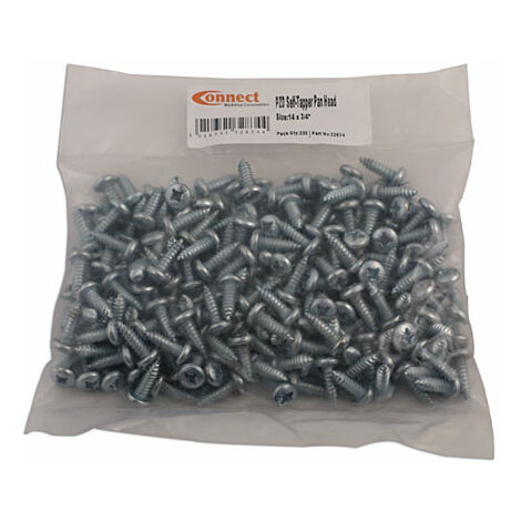 Connect Pozi Pan Head Self Tapper No.14 x 1 1/2"" 200pc 32835