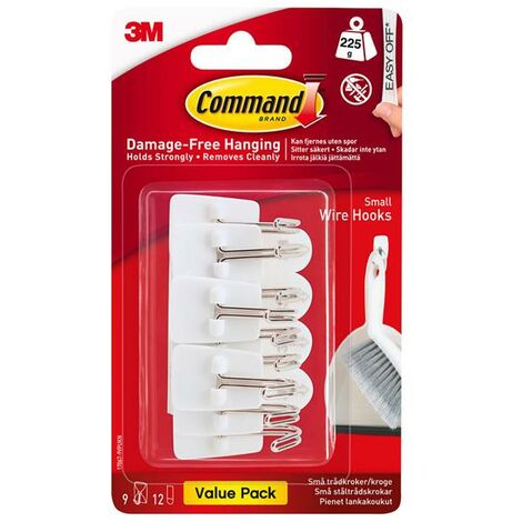 Command™ White Wire Hooks Value Pack (Pack 9) COM170679VP