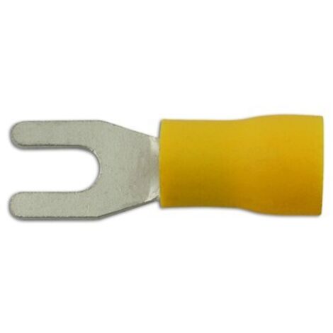 Connect Yellow Fork Terminal 4.0mm 100pc 30224