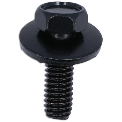 Connect Black Hex-Head Body Screw with Washer - for Toyota 50pc 36422