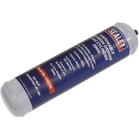Sealey Gas Cylinder Disposable Carbon Dioxide 390g CO2/100