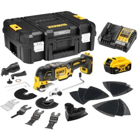 DEWALT XR Oscillating Multi Tool 18V 1 x 5.0Ah Li-ion With Tool Box ...