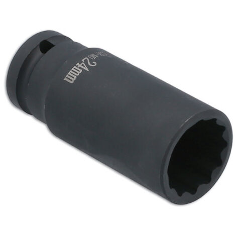 Laser Tools Deep Impact Socket 1/2""D 24mm Bi-Hex - for VW Group 8105