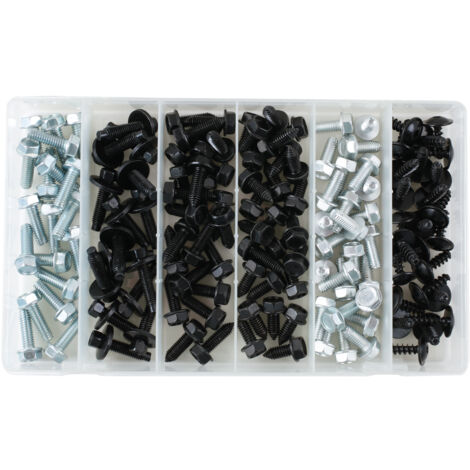 Connect Assorted Metal Screw Trim Fasteners 135pc 35994