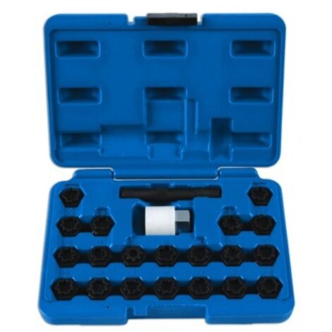 Laser Tools Locking Wheel Nut Key Set 22pc - for Audi 6232
