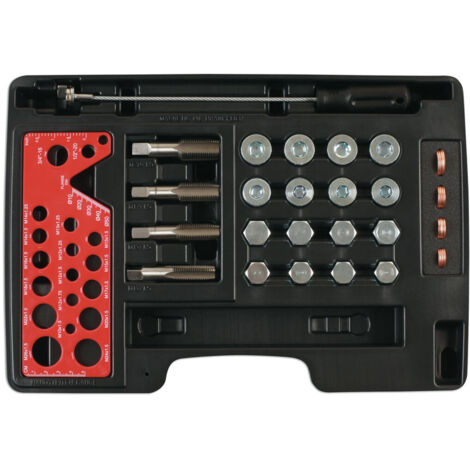 Laser Tools Oil Drain Repair Kit 38pc 7663