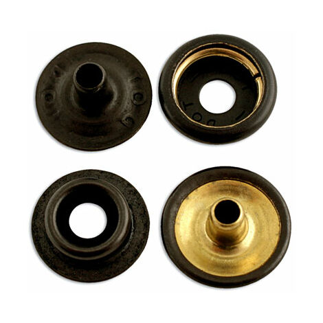 Connect Durable Dot Set 15mm Black 10pc 35034