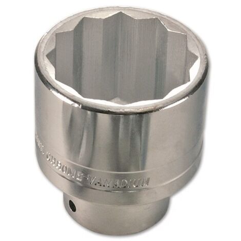 Laser Tools 56mm 3/4""D Bi-Hex Transit Van Hub Nut Socket Chrome 1908