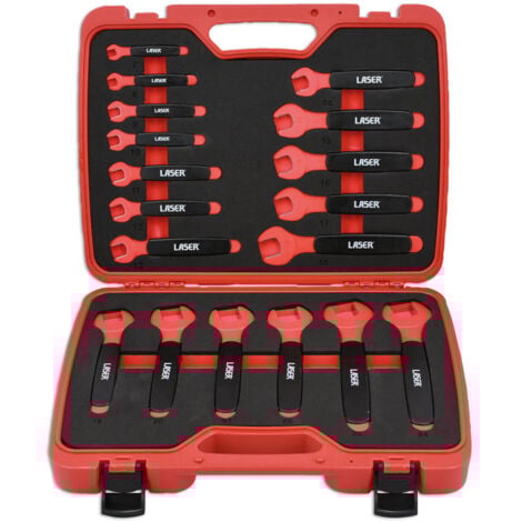Laser Tools Insulated Open Ended Spanner Set 18pc 8558