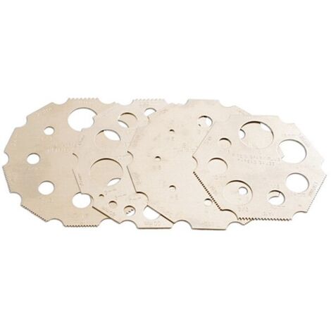 Gunson Universal Thread Gauge 4pc Metric USS sizes including SAE UNC ...