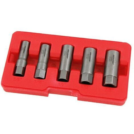 3/8"" Drive Deep Twist Socket Set Bolt Nut Extractor Removal 5pc ...