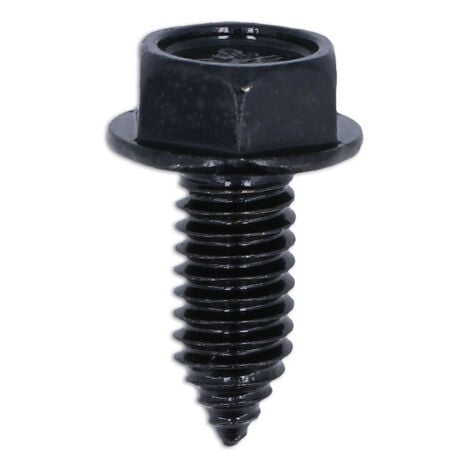 Connect Black Hex-Head Body Screw with Washer - Universal 50pc 36431