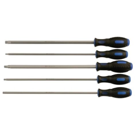 Laser Tools Extra Long Spline Screwdriver Set 5pc 5743