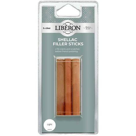 Liberon Shellac Filler Sticks Light (3 Pack) LIBSFSLN