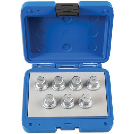 Laser Tools Locking Wheel Nut Key Set 7pc - for Vauxhall, Opel 6860