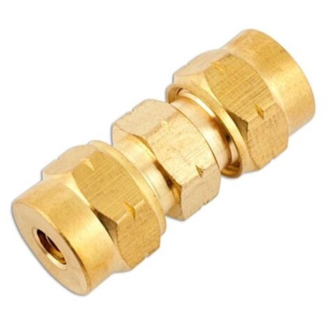 Connect Brass Straight Coupling 8mm 10pc 31155