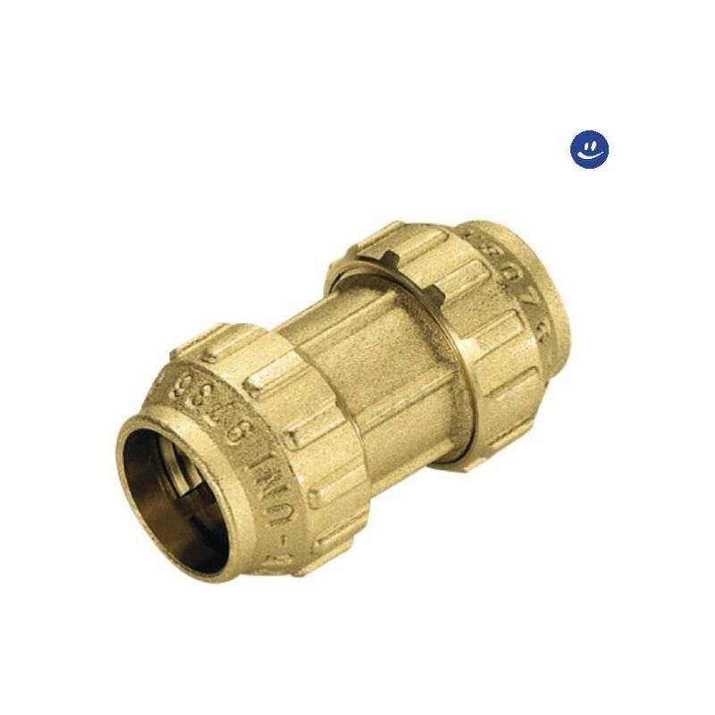 Raccordo dritto intermedio in ottone per tubo polietilene serie ...