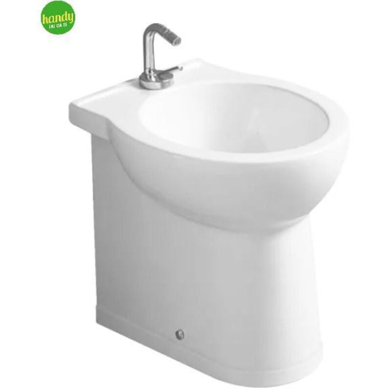 Bidet a terra filo parete in ceramica serie ischia BARBOTTINA