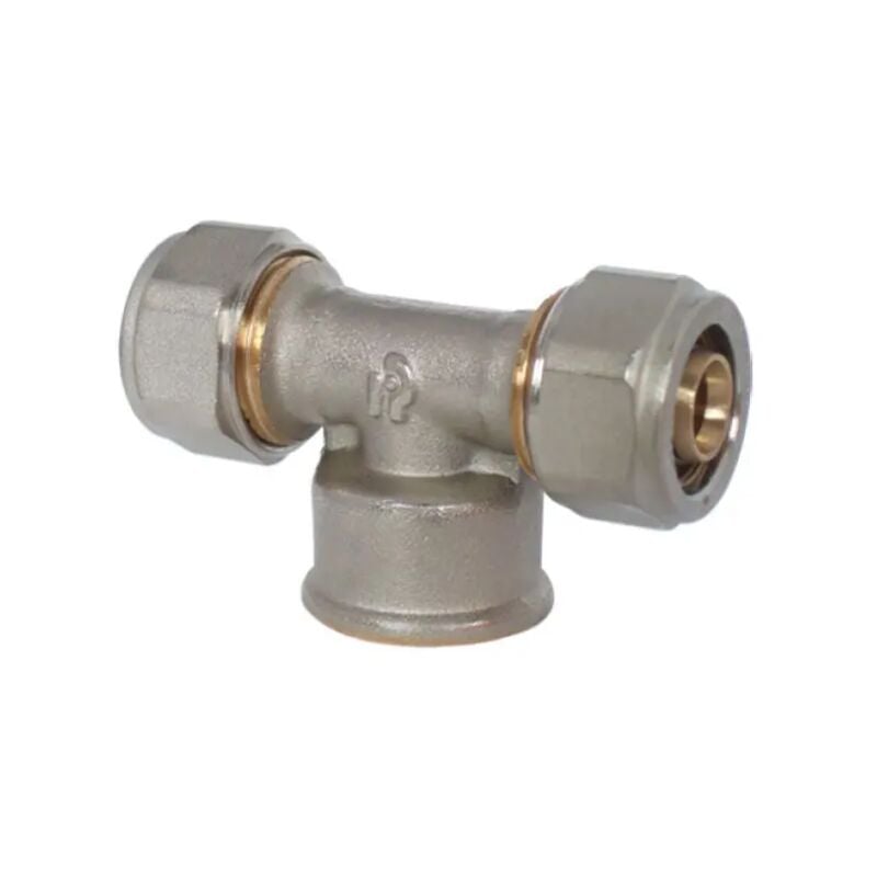Raccordo a t femmina a stringere per tubo multistrato serie 7250 1/2 Ø16 RINALDI E PETTINAROLI