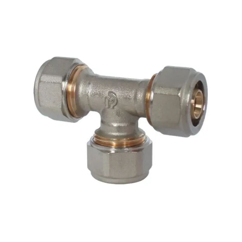 Raccordo a t intermedio a stringere per tubo multistrato serie 7250 Ø16-16-16 RINALDI E PETTINAROLI