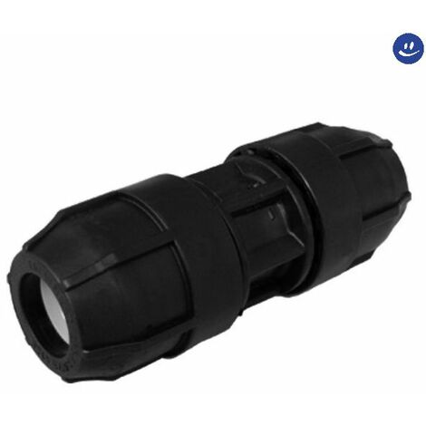 Raccordo diritto intermedio a compressione femmina femmina in polipropilene serie elopress ø32 ...