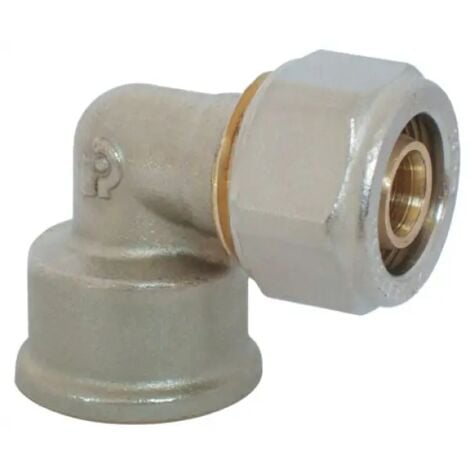 Raccordo curvo femmina a stringere per tubo multistrato serie 7250 1/2 Ø16 RINALDI E PETTINAROLI