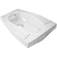 Vaso wc alla turca in ceramica bianca BARBOTTINA