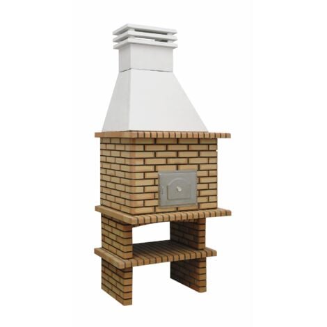 MOVELAR - Module Four Luxor Royal (Gris, Orange - 107 x 94 x 271 cm) – Four Réfractaire en Béton ...