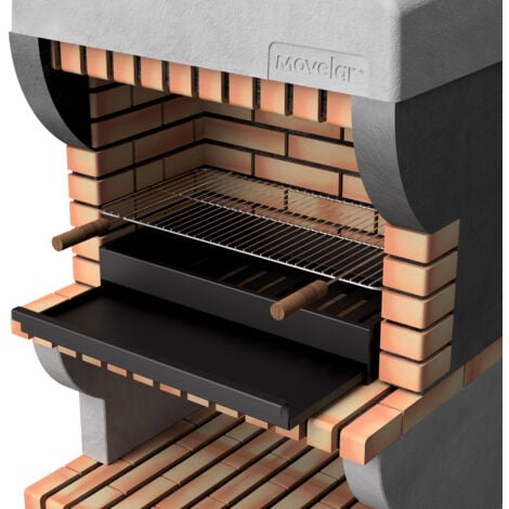 MOVELAR - Barbecue préfabriqué à bois et charbon de bois en béton ...