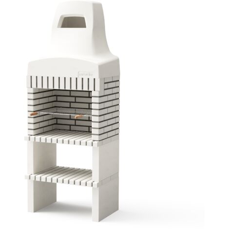 MOVELAR - Barbecue préfabriqué à bois et charbon en béton réfractaire ...