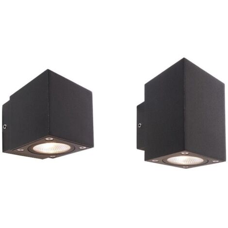 Applique exterieure led deko light cubodo ii 33681640 anthracite ...