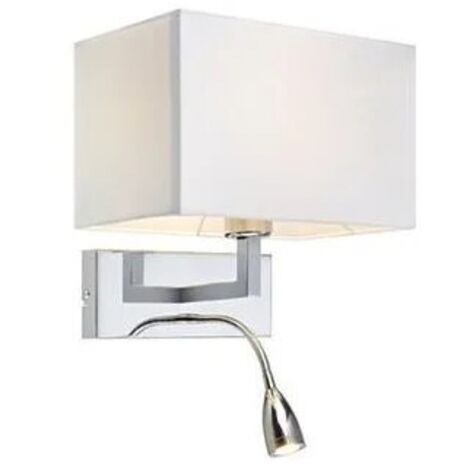 Applique led avec liseuse Markslojd Savoy 42248856 chrome pour lit ...