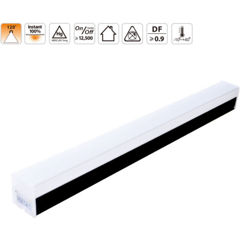 Réglette LED suspendue linkable, Plafonnier LED linéaire 40W 120cm CCT ...