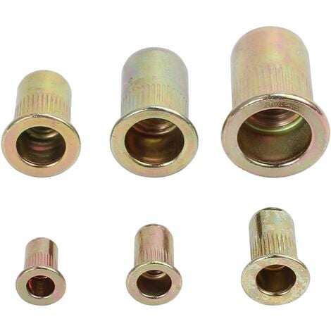 Kit 150 Pièces écrous Filetés Assortis M3 / M4 / M5 / M6 / M8 / M10 ...