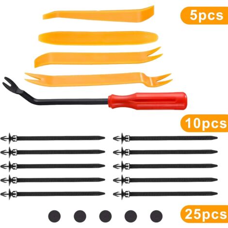 Lot De 725 Clips De Fixation De Voiture En Plastique Avec Outils, Serre ...