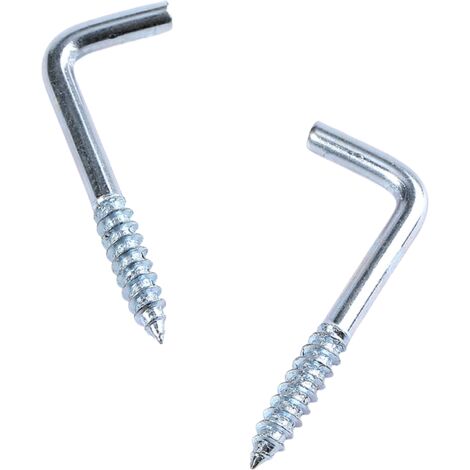 Laoa – Lot de 20 crochets à vis à angle droit 40 mm – Crochets en L ...