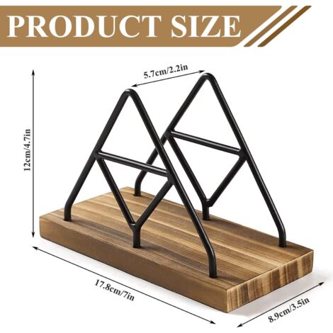 LAOA Porte Serviette de Table,serviettes en métal et bois,Papier Porte ...