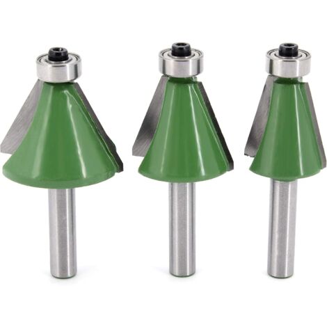 LAOA 3Pcs 8mm tige Fraise à chanfreiner et chanfreiner, 15 degrés 22.5 ...