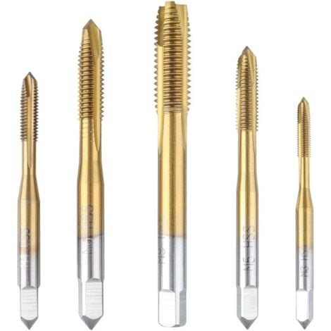 LAOA Jeu de filetages Mâle Tap Flûte droite à main avec filetage ...