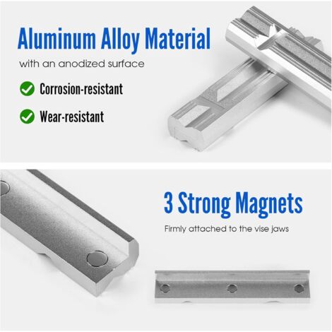 125 mm Protective Jaws for Vice, 1 Pair of Protective Jaws for Vice ...