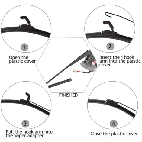 Kit d'assemblage d'essuie-Glace électrique Kit de Moteur d'essuie-Glac pour UTV ATV