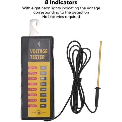 Rubberskin Testeur de tension,testeur cloture electrique 12KV,Testeur ...