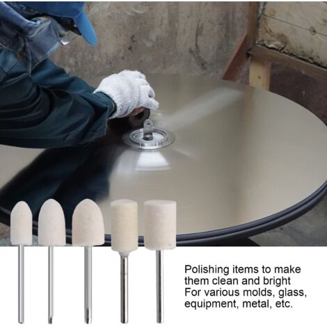 Jeffergarden 25 pièces feutre roue de polissage laine polissage mèches ...