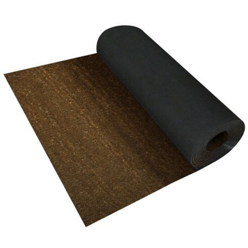 Felpudo fibra coco liso rollo 1x12 metros